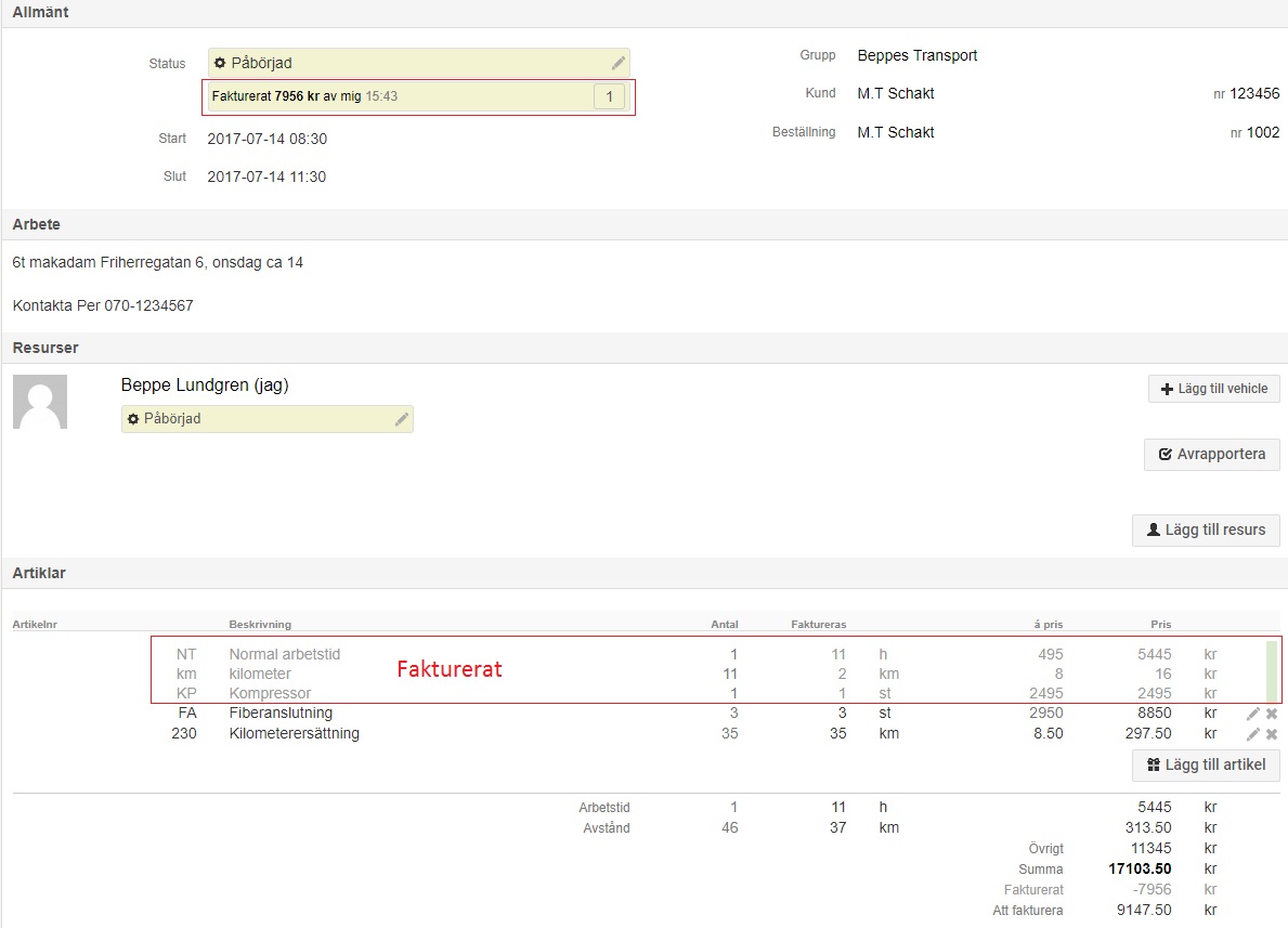 Fakturering – Coredination Helpdesk